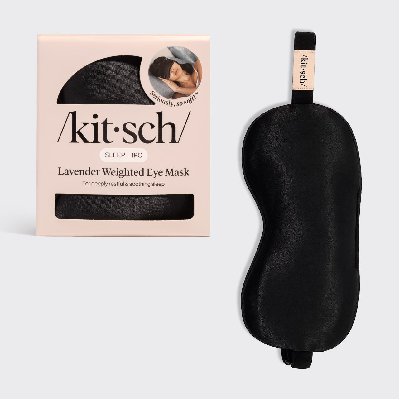Lavender Scented Satin Weighted Eye Mask | KITSCH